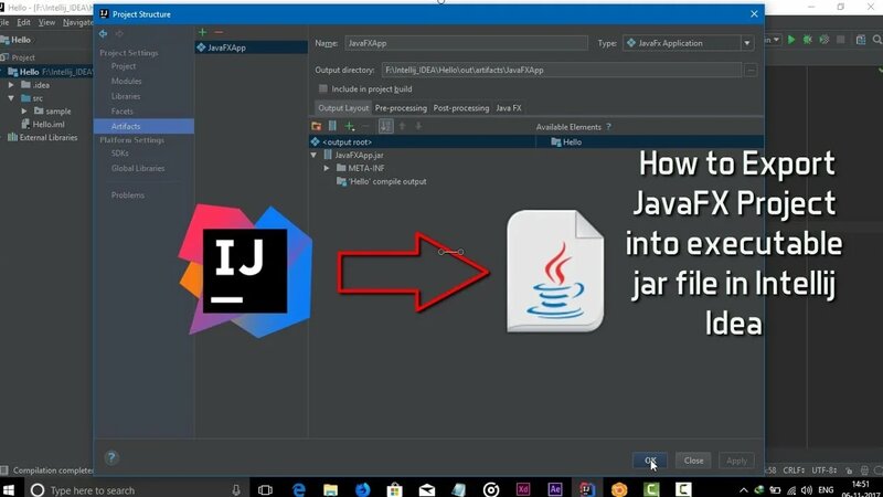 How to Export JavaFX Project into executable jar file in Intellij Idea - Смотреть онлайн в ...