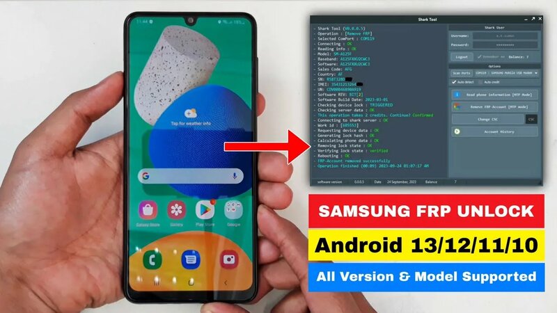 Samsung Android 13 FRP Unlock Tool 2023 || All Samsung FRP/Google Lock Remove Android 13/12/11 ...