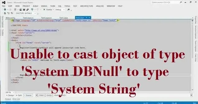 Unable to cast object of type 'System DBNull' to type 'System String' - Yandex Video aramada ...
