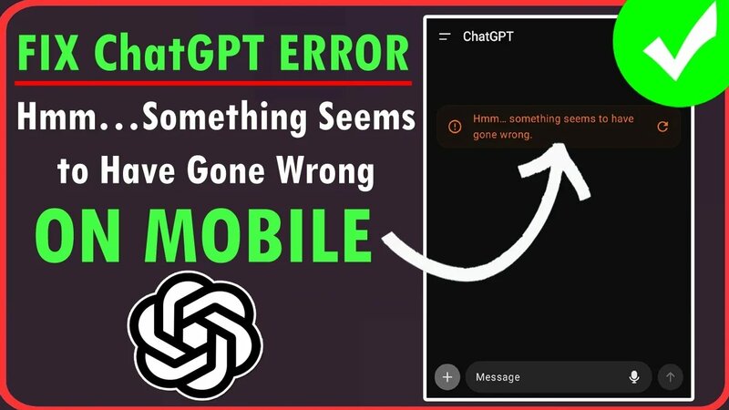 How To Fix ChatGPT App Error “Hmm…Something Seems to Have Gone Wrong” On Mobile - Yandex Video ...