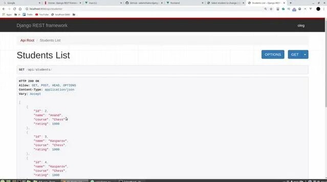 Django Vue Tutorial: Django REST Framework + VUE.js | Django REST framework tutorial - Смотреть ...