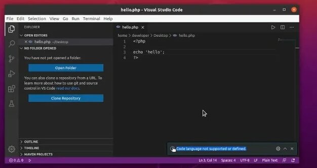 How to fix Code language not supported or defined in Visual Studio Code on Linux or Windows ...