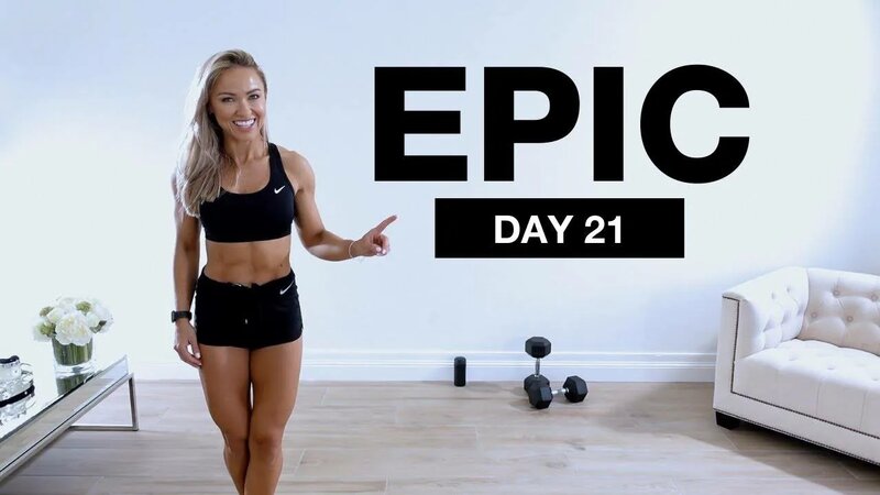 Caroline Girvan - Day 21 of EPIC Leg Workout at Home [Dumbbell Complex] - Смотреть онлайн в ...