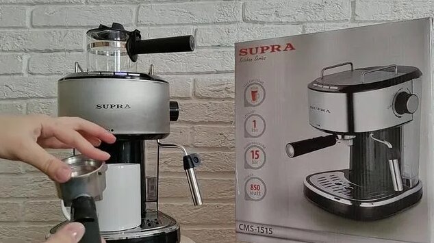 Рожковая кофеварка Supra CMS-1515 - Смотреть онлайн в поиске Яндекса по Видео