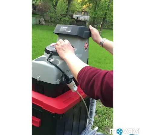 Измельчитель веток садовый ЗУБР ЗИЭ-44-2800, бесшумный электрический ...