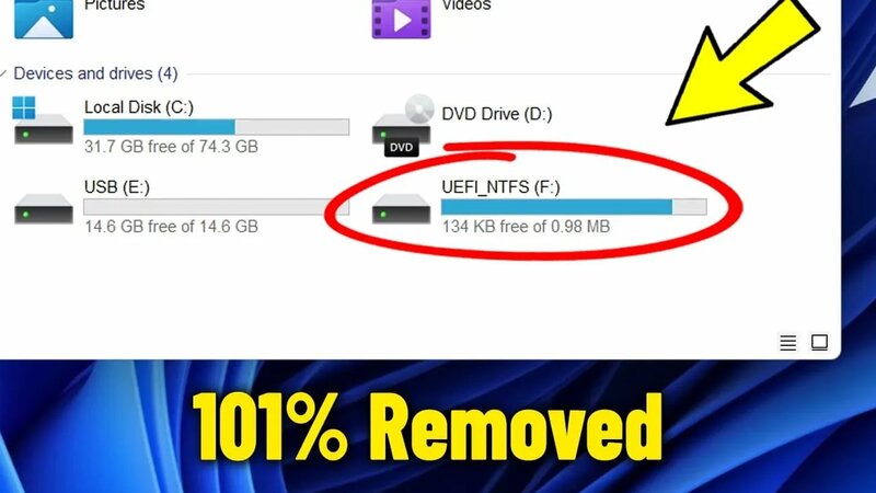 Remove UEFI NTFS Partition From USB Drive in Windows 11 / 10 / 8 / 7 - How To Delete uefi ntfs ...