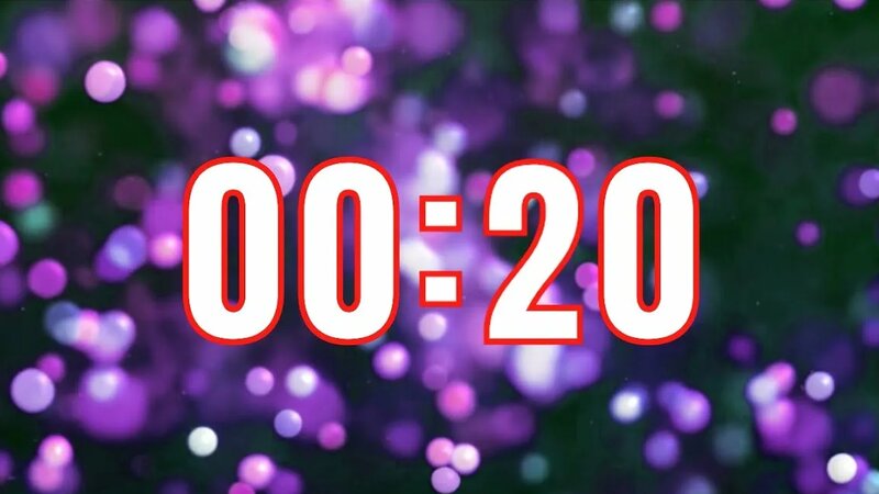 20 Second Countdown Timer with Music - Simple and Clean - Смотреть ...