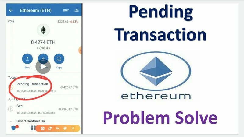 Ethereum Pending Transaction Problem Solve || Error | Pending | cancel || solution | Trust ...
