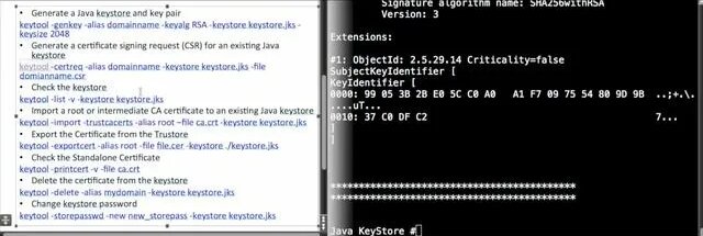 java keytool keystore commands - Смотреть онлайн в поиске Яндекса по Видео