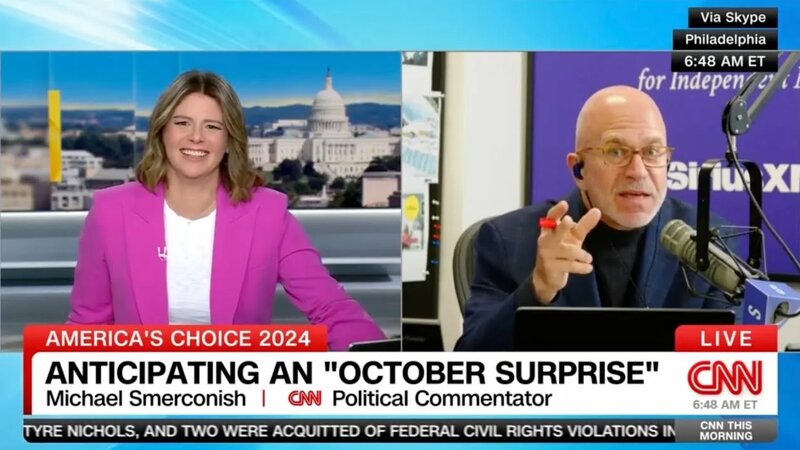 Anticipating an "October Surprise" - Michael Smerconish & Kasie Hunt discuss on CNN This Morning ...