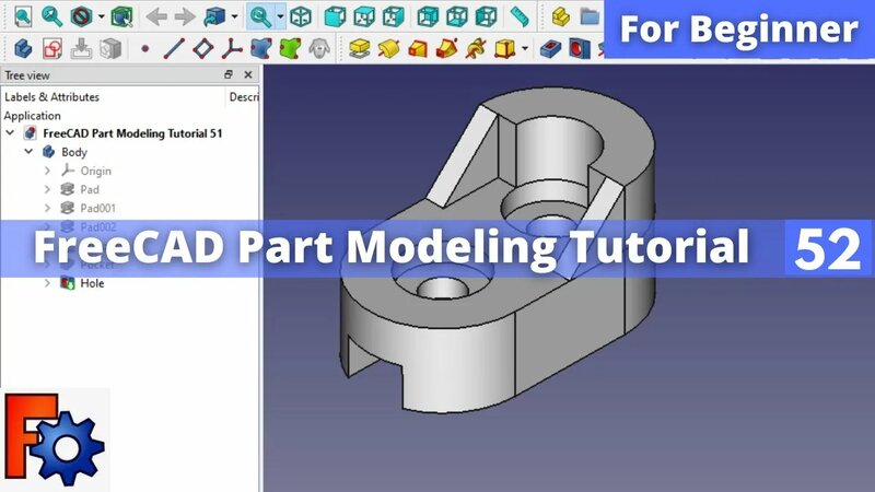 Freecad Part Modeling Tutorial 52 Freecad Tutorial Freecad Part Design Mechnexus