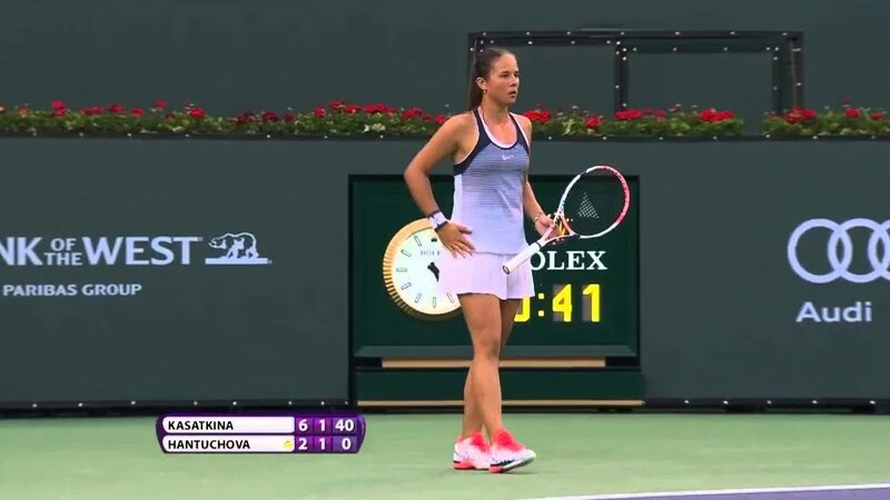 2016 BNP Paribas Open First Round | Daria Kasatkina vs Daniela Hantuchova | WTA Highlights ...