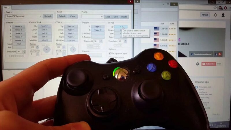 How to set up Xbox 360 controller gamepad with Dolphin emulator (Configure, map) Tutorial ...