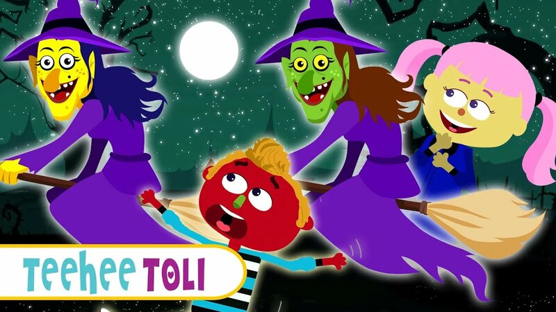 Three Little Witches Song | तीन नन्ही चुड़ैल | Spooky Scary Nursery ...