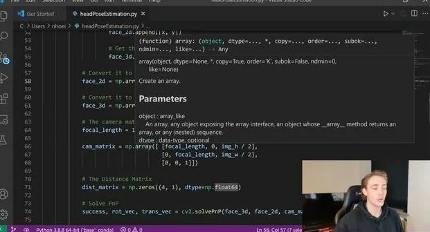 Real-Time Head Pose Estimation: A Python Tutorial with MediaPipe and OpenCV - Смотреть онлайн в ...