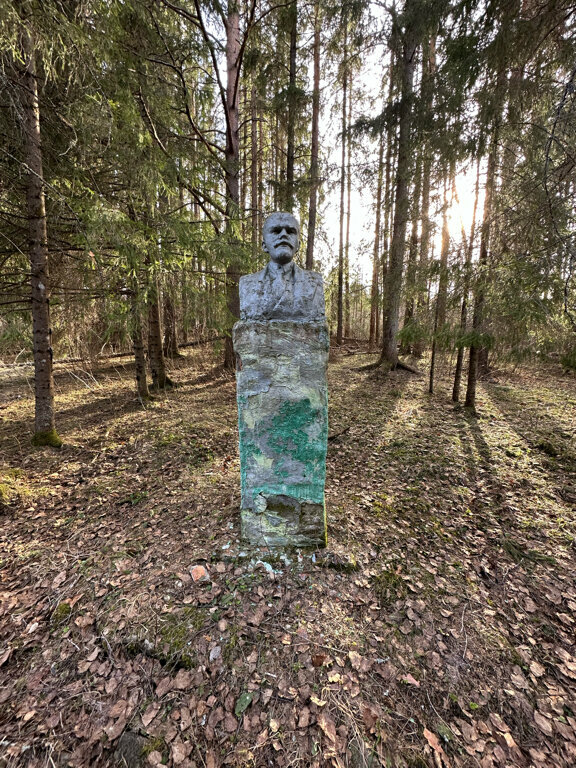 Anıt, heykel Памятник В. И. Ленину, Vologodskaya oblastı, foto