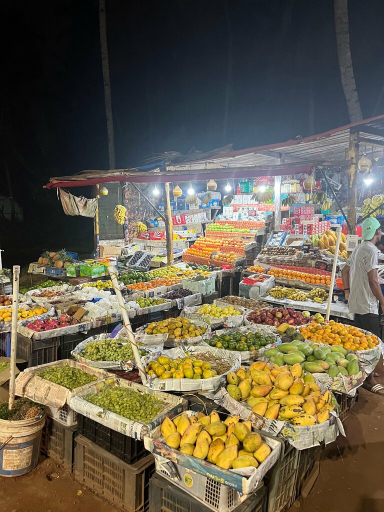 Gıda pazarı Panjim Market, Panaji, foto