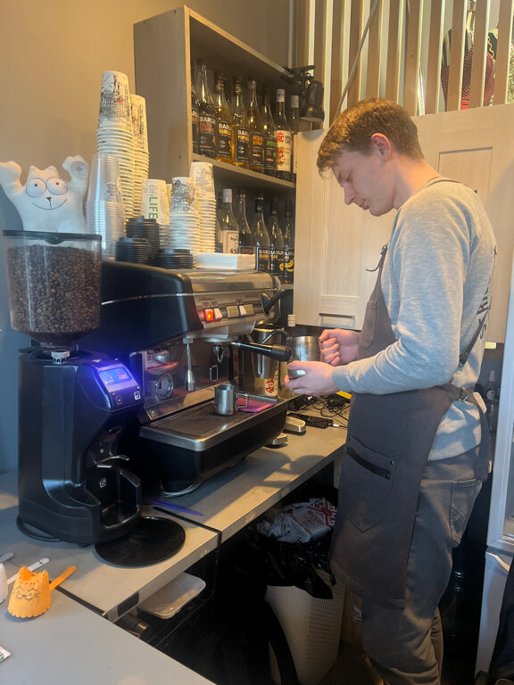 Kahve dükkanları Bunker, Moskova, foto