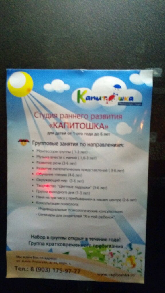 Çocuk gelişim merkezleri Студия раннего развития Капитошка, Moskova, foto