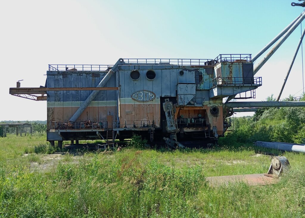Teknoloji anıtı Экскаватор шагающий ЭШ-15/90А, İrkutskaya oblastı, foto