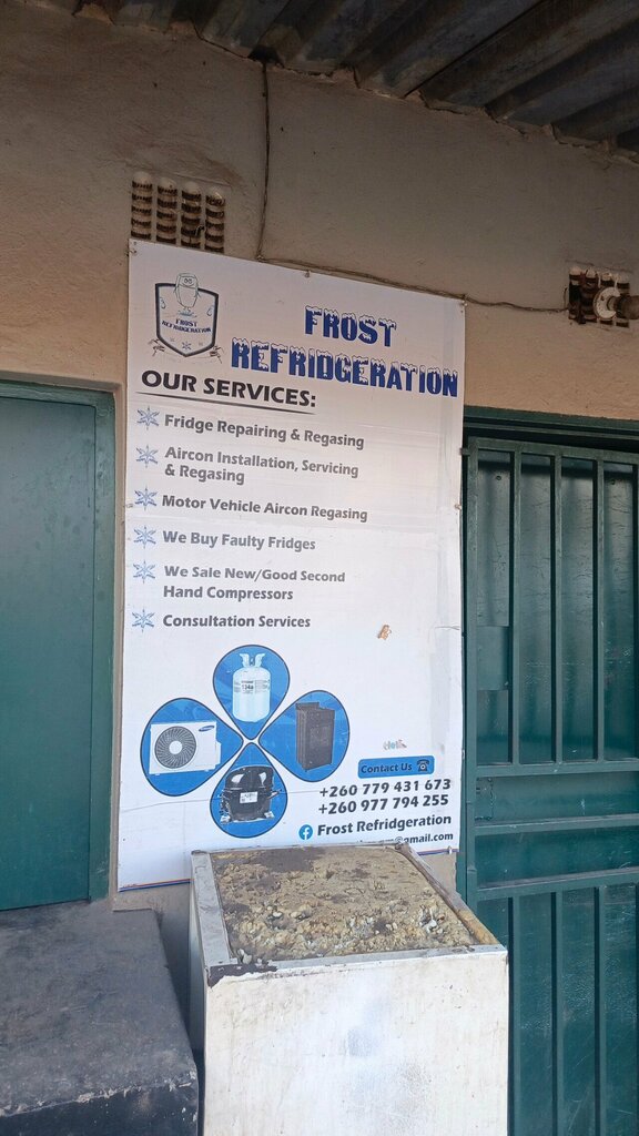 Beyaz eşya mağazaları Rowt Refrigeration, Lusaka, foto