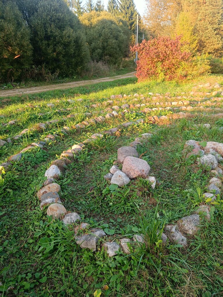 Park, sokak heykeli Каменный лабиринт, Moskova ve Moskovskaya oblastı, foto