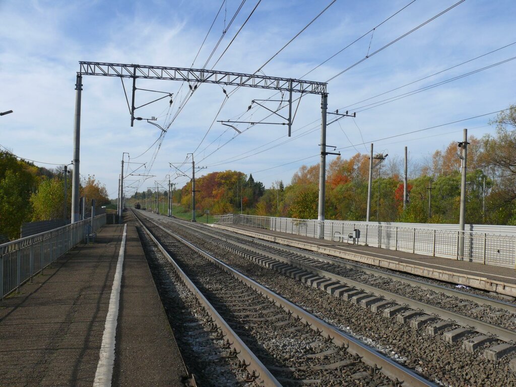 Tren istasyonu остановочный пункт Смоленское, Yaroslavskaya oblastı, foto