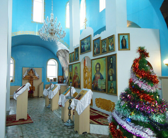 Ortodoks kiliseleri Church of All Saints Who Shone in the Russian Land, Pavlodar eyaleti, foto