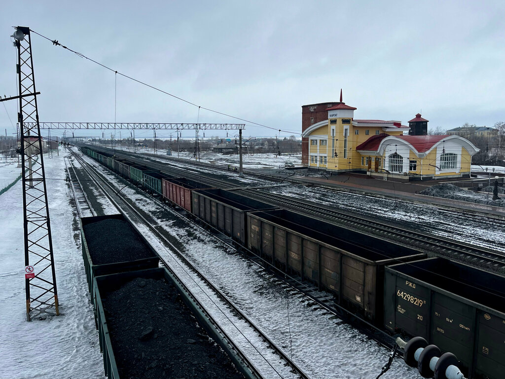 Tren garları Zheleznodorozhny vokzal Kargat, Kargat, foto
