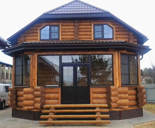 Yazlık ev inşaatı Kostroma Hut, Çuhloma, foto