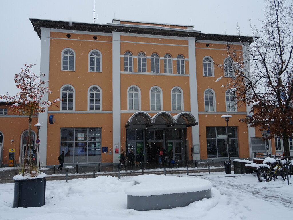 Tren istasyonu Passau Hauptbahnhof, Passau, foto