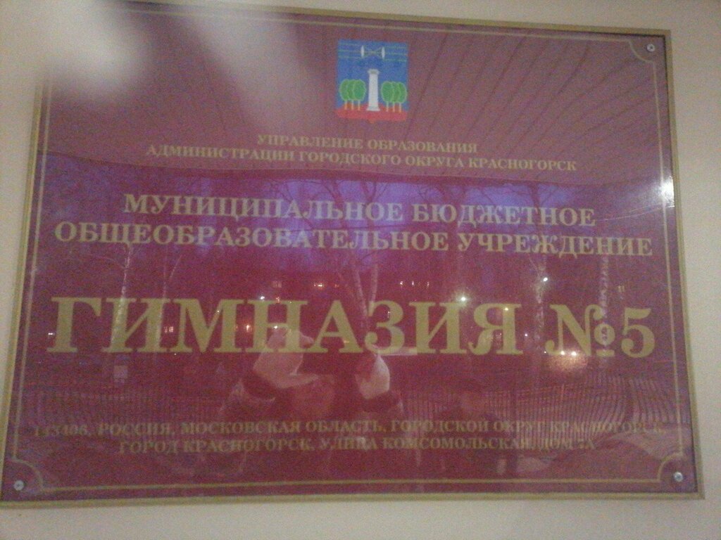Fen lisesi, sosyal bilimler lisesi Mbou Gymnasium № 5, Krasnogorsk, foto