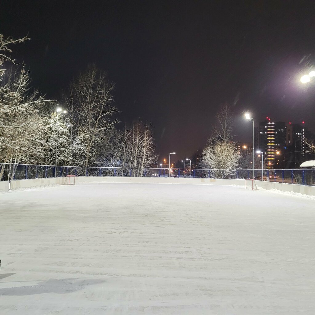 Buz pateni pistleri Каток с натуральным льдом, Zelenograd, foto