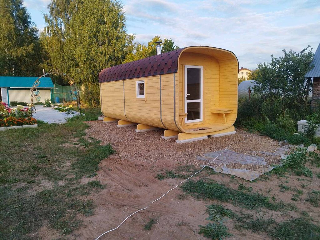 Hamam ve sauna inşaatı Banya-v-Bochke, Permski krayı, foto