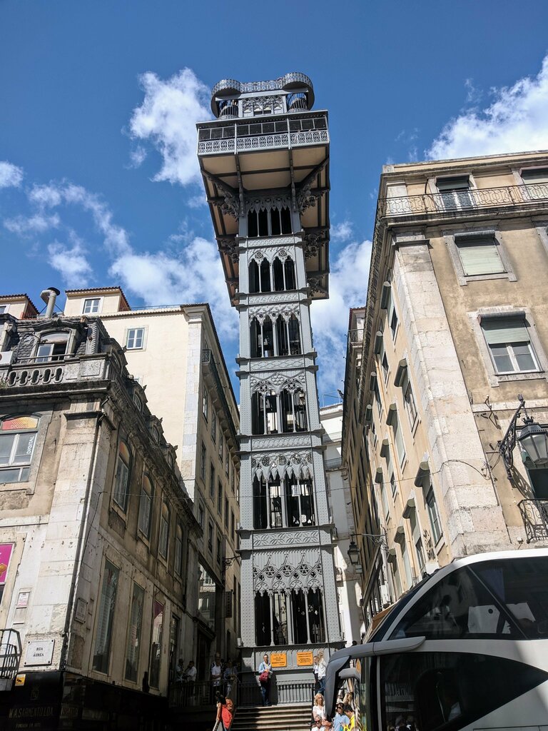 Turistik yerler Elevador de Santa Justa, Lizbon, foto