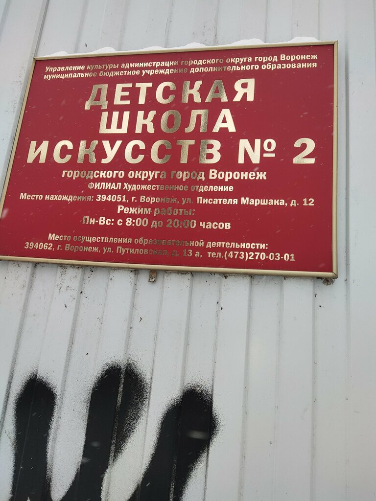 Sanat okulları Детская школа искусств № 2, Voronej, foto