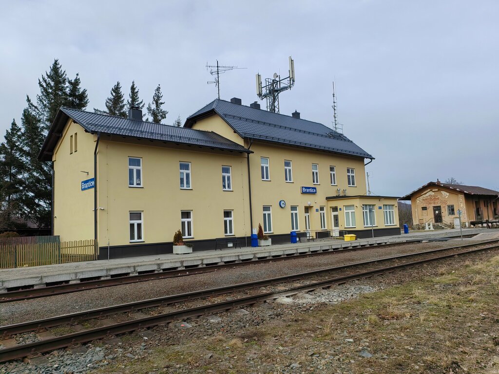 Tren istasyonu Brantice, Moravya‑Silezya Bölgesi, foto
