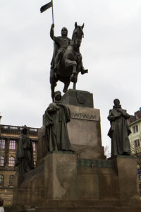 Pomník svatého Václava (Prague, Václavské náměstí), park, sokak heykeli  Prag'dan