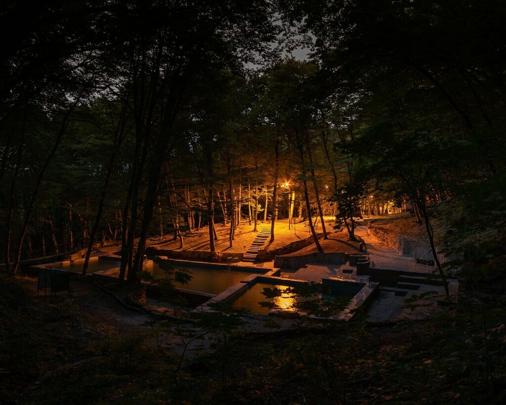 Pınar, çay Spring, stream, Stavropol, foto