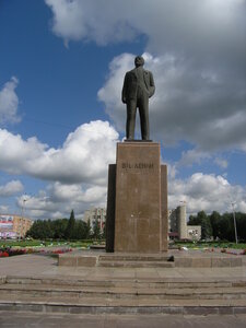 V.I.Lenin (Krasnoyarsk Territory, Nazarovo, Tsentralnaya Square), anıt, heykel  Nazarovo'dan