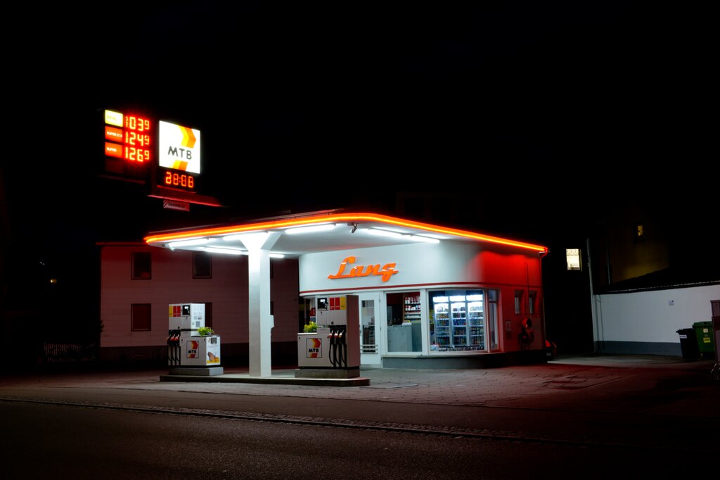 Otogaz dolum istasyonu Mtb Tankstelle, Baden‑Wurttemberg, foto