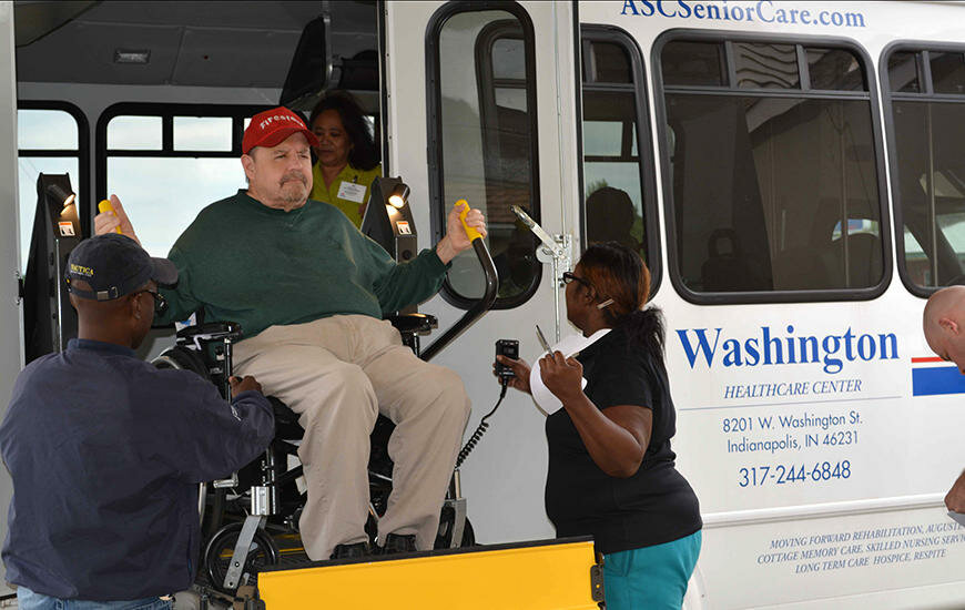 Huzurevi, bakımevi Washington Healthcare Center, İndiana Eyaleti, foto