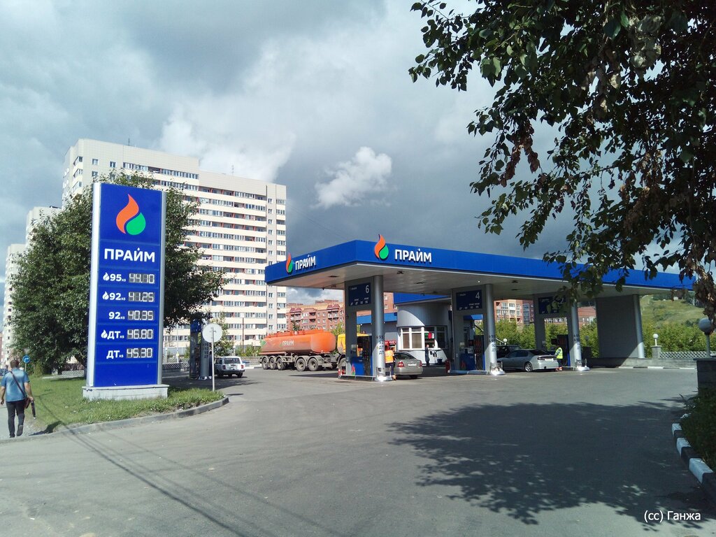 Benzin istasyonu Prime, Novosibirsk, foto