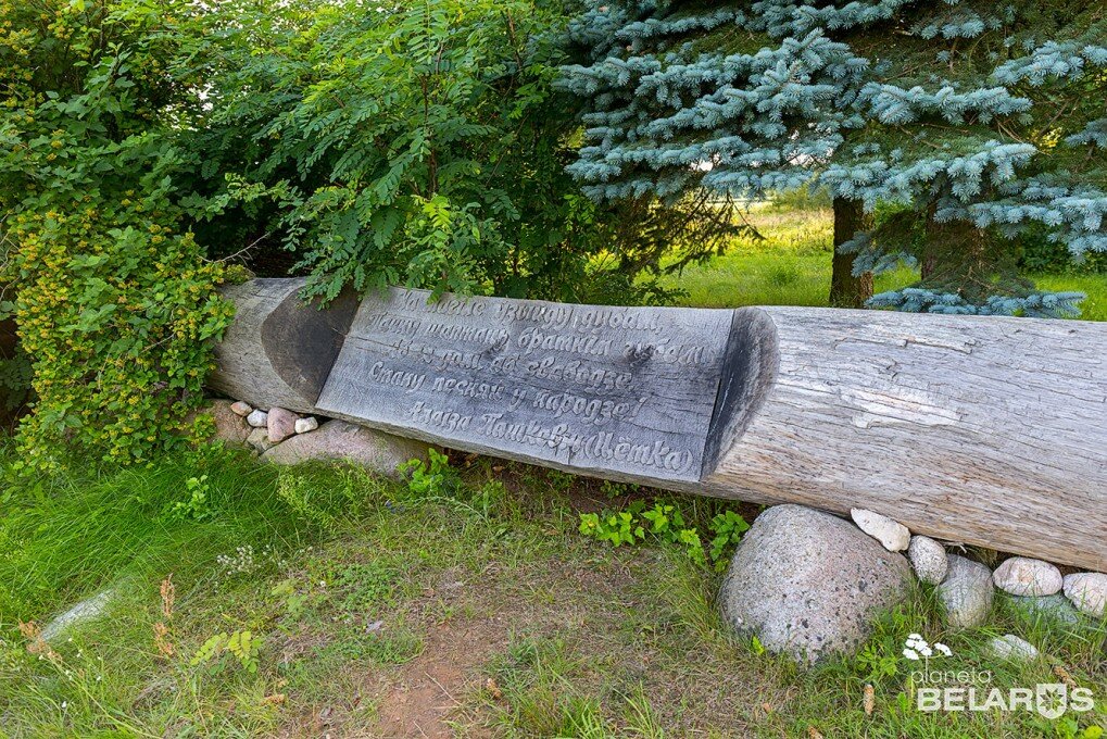 Park, sokak heykeli Могила Алоизы Пашкевич, Grodnenskaya oblastı, foto