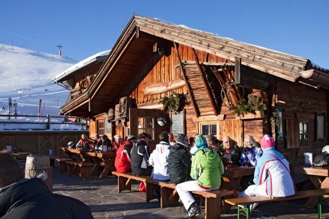 Kahve dükkanları Jausenstation Lattenalm, Tux, foto