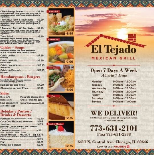 Hazır yemek teslim servisleri El Tejado Mexican Grill, Chicago, foto