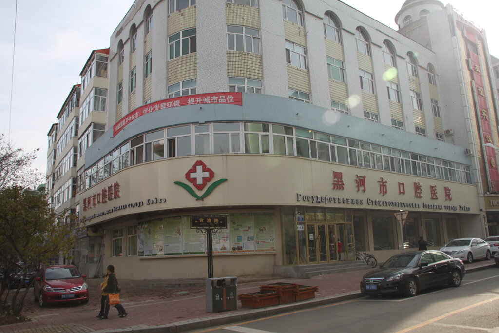 Diş sağlığı poliklinikleri Gosudarstvennaya stomatologicheskaya bolnitsa goroda Kheykhe Stomatologichesky tsentr Mira, Blagoveshchensk, foto