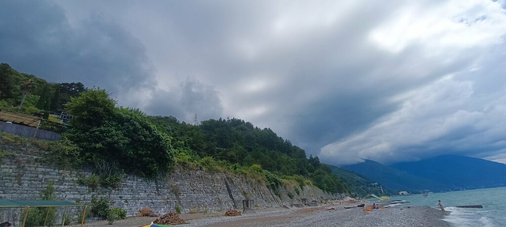 Yük istasyonu остановочный пункт Чигрипш, Gagra Bölgesi, foto
