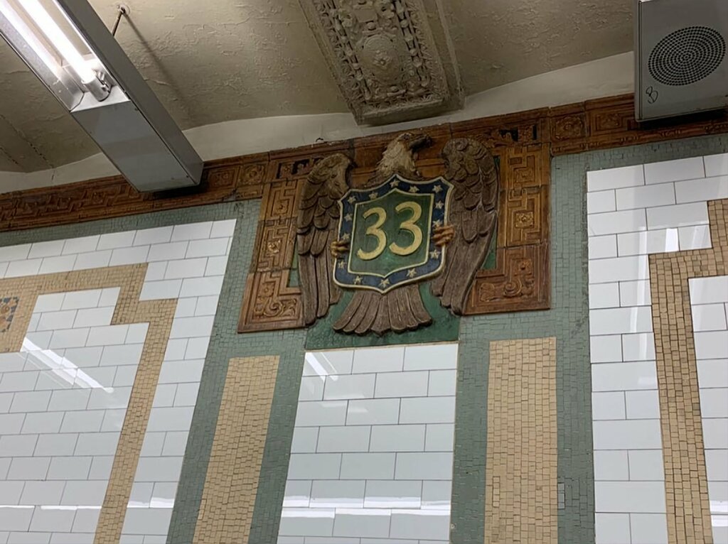 Metro istasyonu 33rd Street subway station, New York, foto