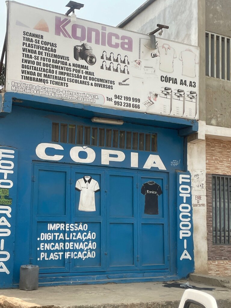 Fotokopi dükkanları Kónica, Loanda, foto
